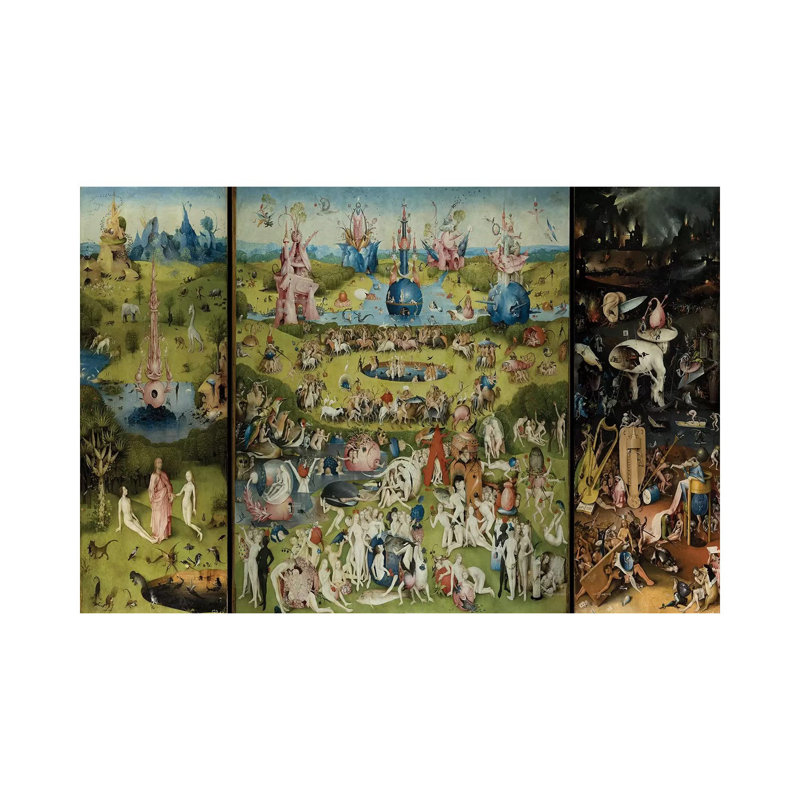 Astoria Grand 'The Garden of Earthly Delights 1504' by Hieronymus Bosch Painting Print on Canvas ...
